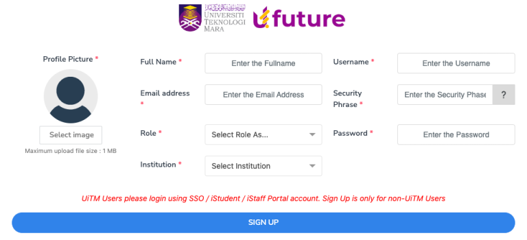 UFUTURE UiTM: Cara Daftar Portal Pembelajaran Kursus Online Terbuka ...