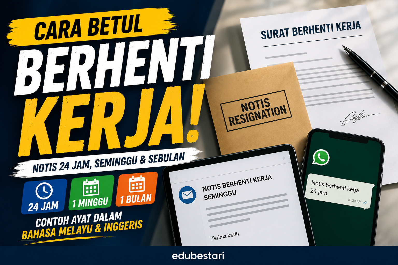 Jangan Main Hantar Saja: Ini Contoh Ayat Berhenti Kerja Ikut Tempoh ...