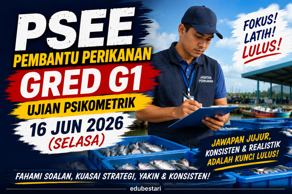 PSEE Pembantu Perikanan Gred G1: Persediaan Ujian Psikometrik SPA 16 ...