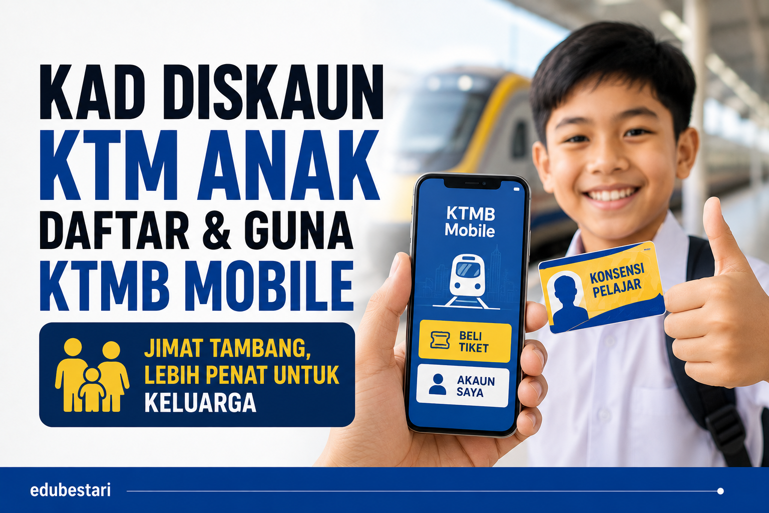 Cara Daftar Kad Diskaun KTM Anak Guna KTMB Mobile: Panduan Jimat ...